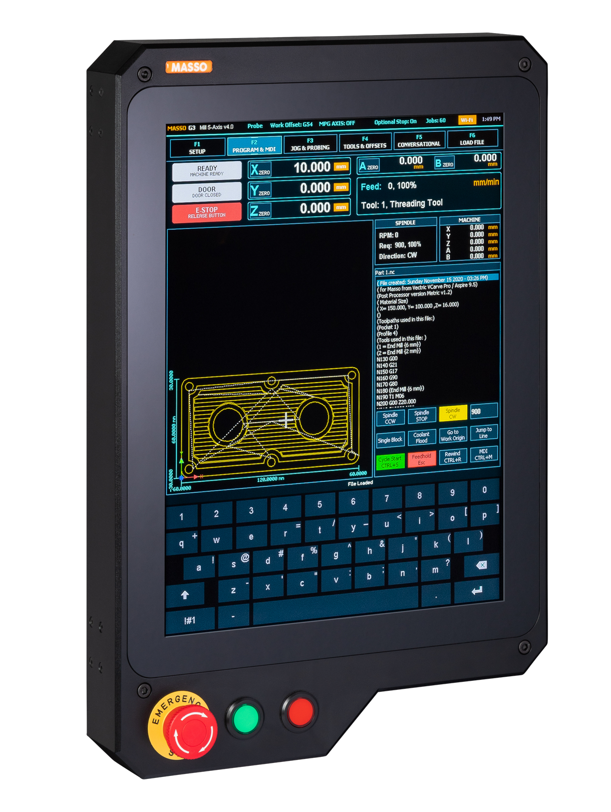 🧠 Masso G3-Touch CNC Controller – PwnCNC